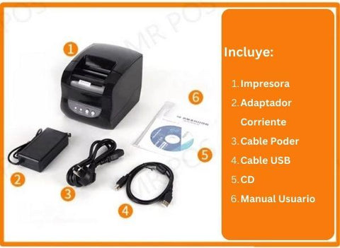 Impresora Térmica Ticket Etiquetas 80mm Xprinter XP-365B USB Bluetooth ...